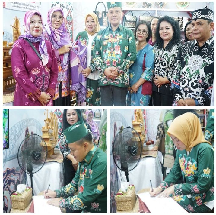 Barsel Promosikan Batik Malawen di Kalteng Expo 2024